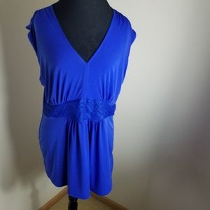 sofia by sofia vergara | Tops | Sofia By Sofia Vergara Iris Blue Vneck Blouse | Poshmark